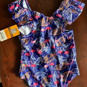 shekini | Swim | Nwt Shekini Girls Swimwear V Neck Tie Knot Bathing ...
